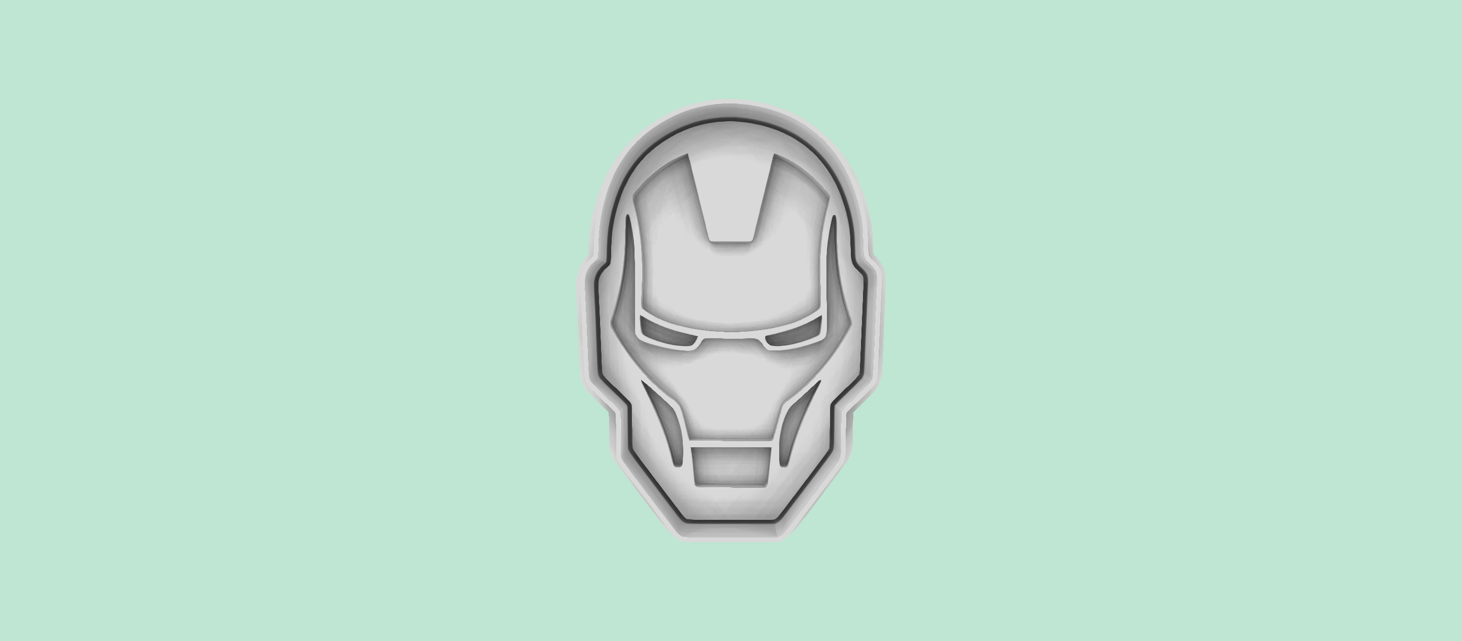 Metal man face – Printing Gems