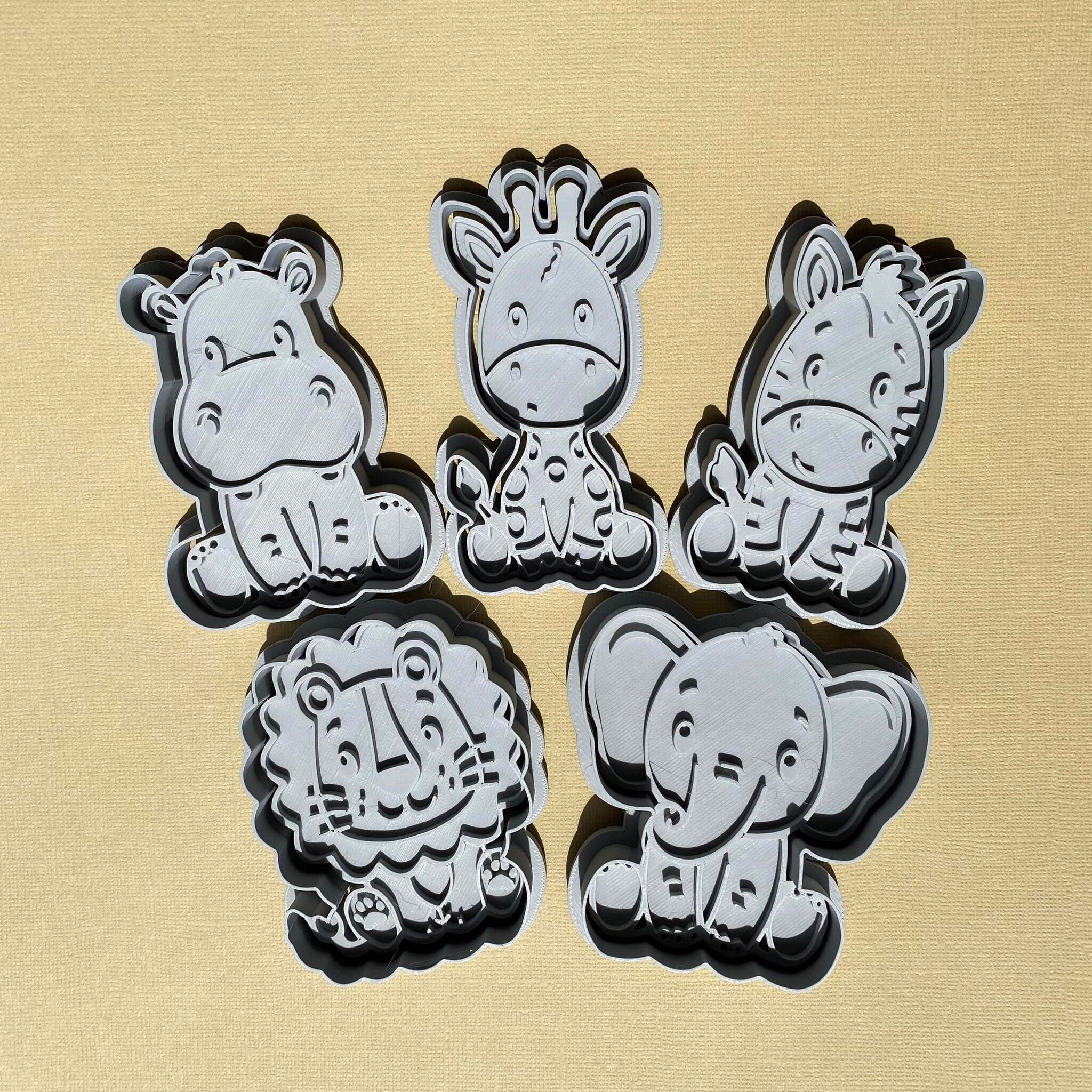 Safari Animals Cookie Cutters – Printing Gems